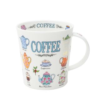 Dunoon LO-COFF-XX Kaffeebecher aus feinem Knochenporzellan, Lomond Form, 0,32 l