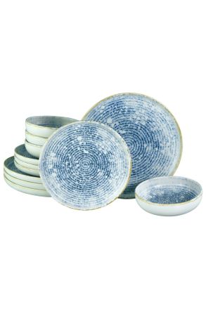 CREATABLE Tafelservice, Mehrfarbig, Keramik, 12-teilig, Essen & Trinken, Geschirr, Geschirr-Sets, Tafelservice