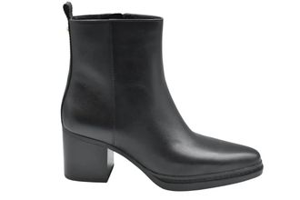 Michael Kors Stiefel - Smooth Black Leather Ankle Boots - Gr. 9_5 - in Schwarz - f&uuml;r Damen