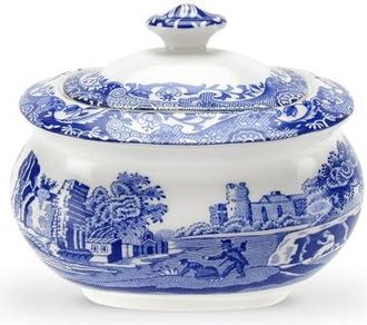 Spode Italien Bo&icirc;te &agrave; Sucre Bleu - 0,25 L 260 ML