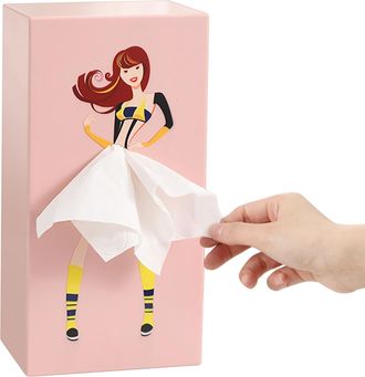 Generic Dicker Taschentuchbox-Abdeckung, rechteckig, lustiger Vintage-Stil, Taschentuchhalter, dekorativ f&uuml;r Haus, Wohnzimmer, Schlafzimmer, Bad, 25,4 x 13 x 