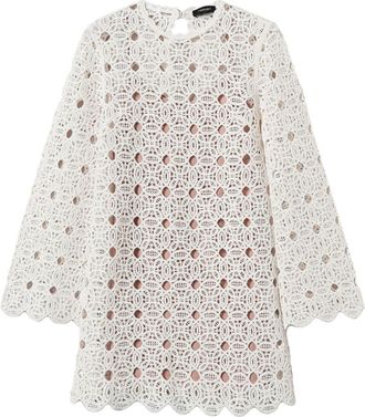 Twin-Set Geh&auml;keltes Kleid - Wei&szlig;