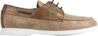 Kiton Homme, Chaussures, Beige, Taille: 40 EU Mocassins en crocodile et daim