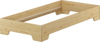 Erst-Holz Futonliege Pensionsbett, Einzelbett 90x200 Massivholz Kiefer ohne Zubehör 60.56-09oR