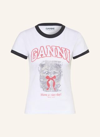 Ganni T-Shirt weiss