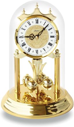 SELVA Haller Quarz-Jahresuhr Ivette - Klassik in Vollendung - Made in Germany - Mit melodischen Besonderheiten - Kristallglashaube. (Ma&szlig;e: 23 x 15 cm)
