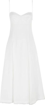 SIMKHAI Femme, Robes, Blanc, Taille: 36 FR Midi Dress