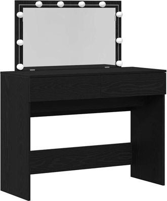 vidaXL Coiffeuse Ch&ecirc;ne noir 100 x 40 x 120 cm Bois ding&eacute;nierie Vidaxl
