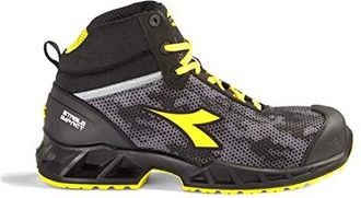 Utility Diadora DIADORA Shark Stable Impact Mid S3 SRC ESD, Bottes unisexes pour adultes, noir/gris, 44 EU, Noir/Gris, 44 EU