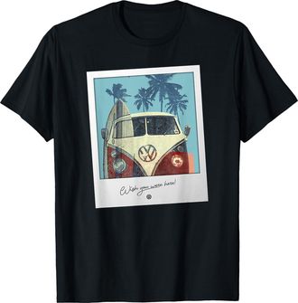 Volkswagen VW Polaroid Wohnmobil Vatertag T-Shirt
