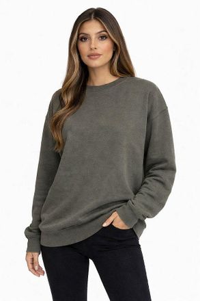 Worldclassca Longsweatshirt Worldclassca Oversized Sweatshirt LEOPARD Print Langarm Pullover Neue Kollektion - Stilvolle und gem&uuml;tliche Casual Mode f&uuml;r Damen