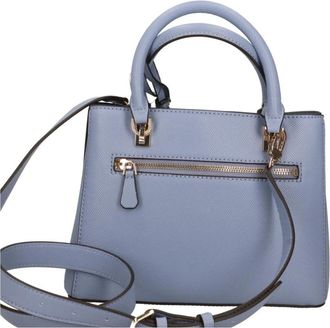 Guess Femme, Sacs, Bleu, Taille: ONE Size Sac &agrave; main zipp&eacute; sur le dessus
