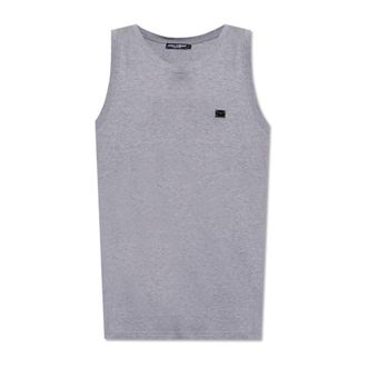 Dolce & Gabbana &Auml;rmelloses T-Shirt - - Tops - Herren - Grau - S
