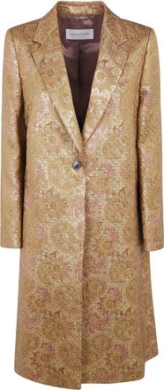Dries Van Noten Coat Single-Breasted Richy