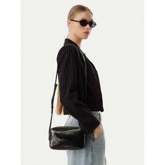 Calvin Klein Handtasche Calvin Klein Foil Logo Glossy LV04F3539G Schwarz