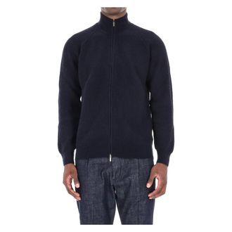 Barba Blauer Rippstrickwollpullover - - Knitwear - Herren - Blau - M