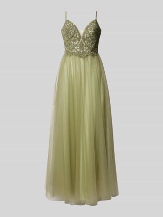 Laona Abendkleid mit floralen Stickereien