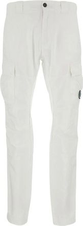C.P. Company C.p. Company, Homme, Pantalons, Blanc, Taille: M Pantalon fusel&eacute;