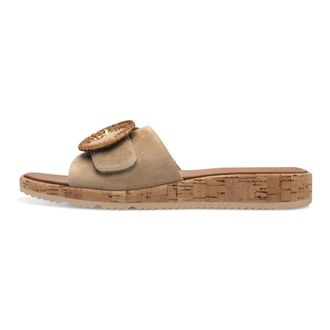 Tamaris Femme, Chaussures, Beige, Taille: 38 EU Pantolette en cuir