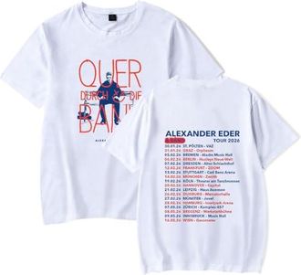 Generic Alexander Eder Quer durch die Bank Tour 2026 Merch T-shirt col rond manches courtes, 02, 3XL