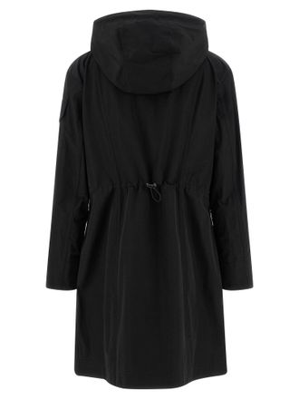 Moncler Womens Black Polyester Parka Clothing
