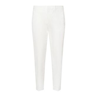 Fay Wei&szlig;e Slim Fit Hose - - Trousers - Herren - Wei&szlig; - W32