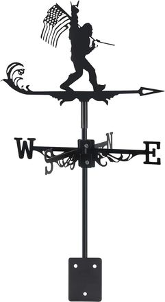 Generic Wetterfahne, Wetterfahne aus Metall in Tierform, Windrichtungsanzeiger f&uuml;R die Dekorationvon Garten, Dachterrasse Oder Koppel(B)