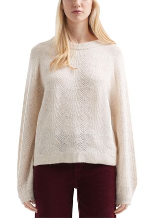 QS by s.Oliver Weicher Pullover mit Ajourmuster