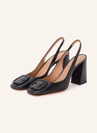 Santoni Slingpumps Peaches schwarz