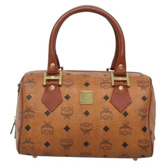 MCM Pre-owned Cuir sacs-main - Femme - Pre-owned - Brun - Taille: ONE Size