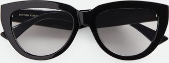 Bottega Veneta Classic Recycled Acetate Cat Eye Brille - Bottega Veneta