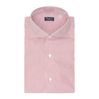 Finamore Milano Eduardo Hemd - - Shirts - Herren - Rot - 3XL