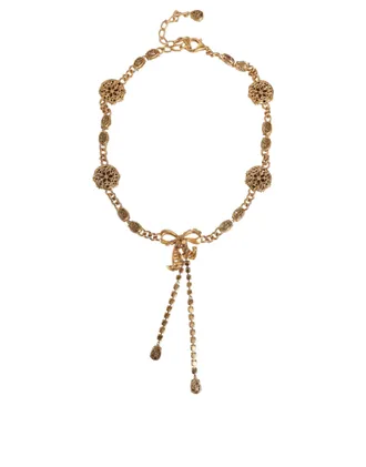 Dolce & Gabbana Crystal-Embellished Belt - Gold