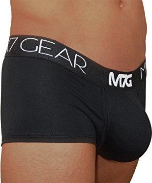 Mark7Gear Boxer Homme, Classic Black, Boxer avec Boost Engeneering (Push-UP) (Medium)