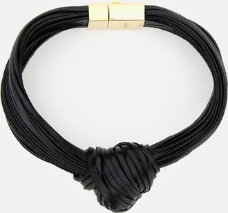 Bottega Veneta Knotenarmband Aus Leder