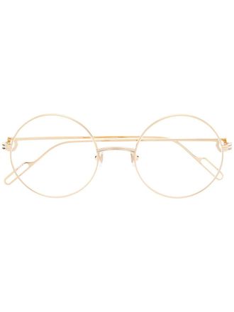 Cartier lunettes de vue &agrave; monture ronde - Or