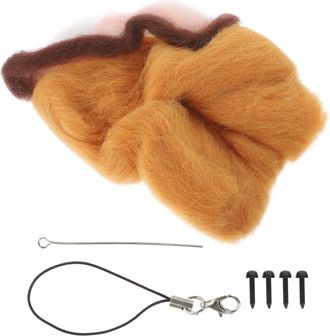 Cabilock DIY Filz Bastelset f&uuml;r Anf&auml;nger mit Corgi Motiv Komplettes Wollfilz Materialpaket zum Kuscheltier Selber Machen Bunte Nadelfilzen Weihnachtsdeko Baste