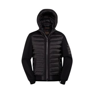 Moorer Homme, Vestes, Noir, Taille: 4XL Bomber Hybride avec Duvet Matelass&eacute;
