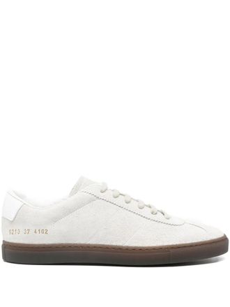 Common Projects baskets en daim - Blanc