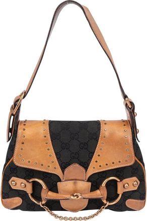 Gucci Crossbody Bags - Gucci GG Monogram Horsebit Tom Ford Handbag - Gr. unisize - in Schwarz - f&uuml;r Damen