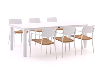 Bellagio la vita attrattiva Bellagio Cino/Menzano 220 cm Gartenm&ouml;bel-Set 7-teilig stapelbar