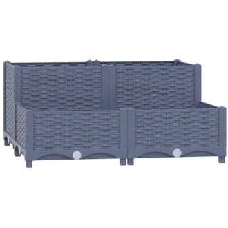 vidaXL Lit sur&eacute;lev&eacute; 80x80x38 cm Polypropyl&egrave;ne
