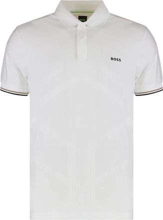 HUGO BOSS Homme, Tops, Blanc, Taille: M Chip Hexa Polo