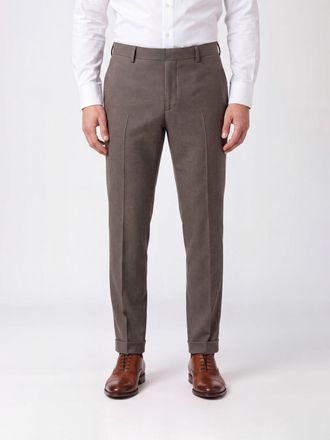 Dondup Pantalon chino Gaubert slim fit en coton stretch marron