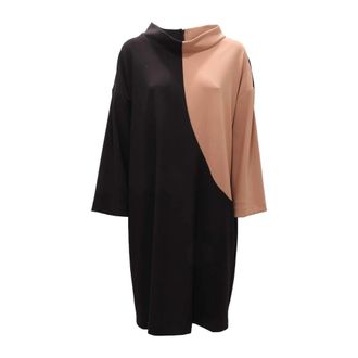Joseph Ribkoff Bicolor Oversize Kleid Modell 223289 - - Dresses - Damen - Schwarzk - XL