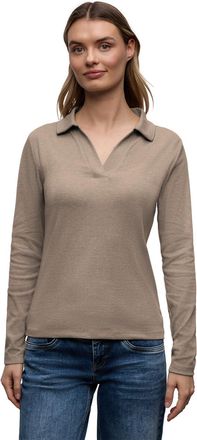Street One Poloshirt Light Terra Mocha Mel. 46