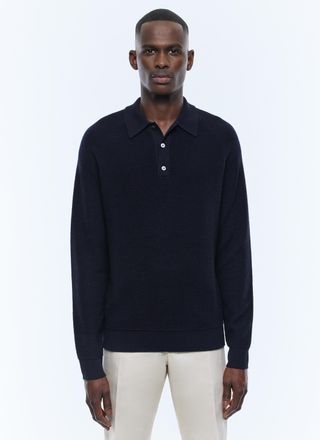 Fursac Polo point de riz en laine certifi&eacute;e - Taille XXL - Homme