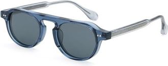 Generic Lunettes De Soleil Rondes Tendance For Hommes, Id&eacute;ales For Les Vacances Et Les F&ecirc;tes. Lunettes De Soleil D&eacute;coratives For Femmes.(Blue)