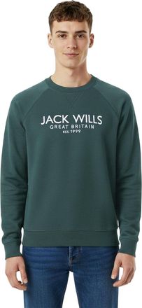 Jack Wills Belvue Sweatshirt f&uuml;r Herren (Kiefer)