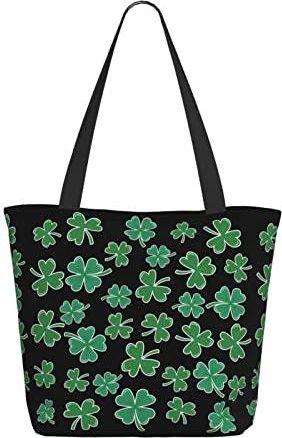 AOOEDM St. Patricks Day Clovering Ladies Shopping Bag 13x11x7in.Le cadeau parfait pour la Saint-Valentin.Cest de la Saint-Valentin pour maman, fille, &eacute;pouse,